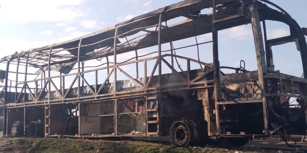 Chaos in Salgaa as Riders Burn 65-Seater Bus - The Lower Eastern Times